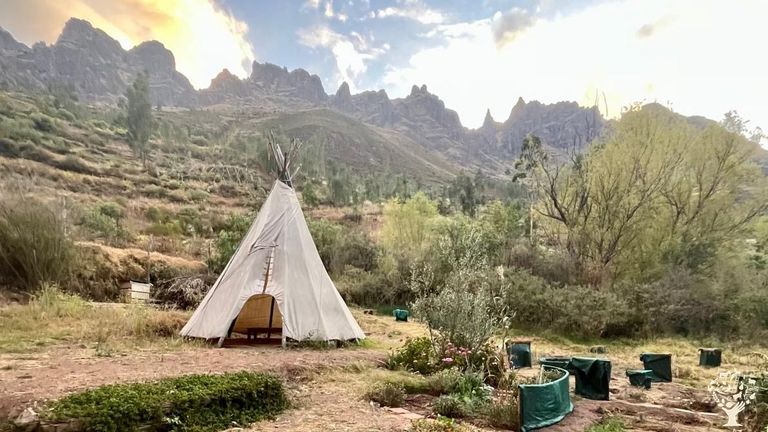 Organic family farm in the Andean mountains in the heart of the Sacred ...
